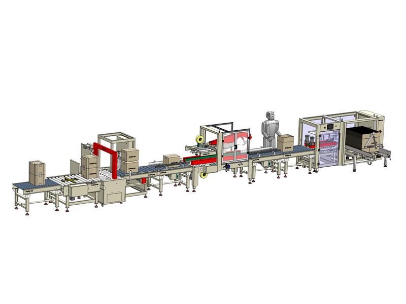 Automatic Carton Packing Line Products Zhejiang Brother Packing
